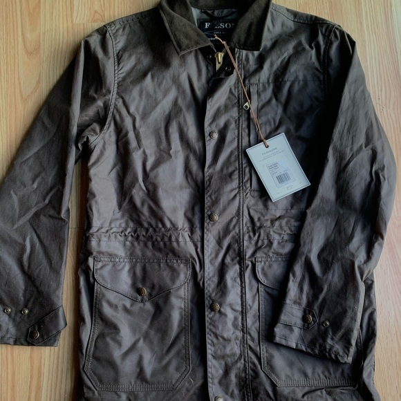 Filson | Jackets & Coats | Filson Cover Cloth Mile Marker Tin Green ...